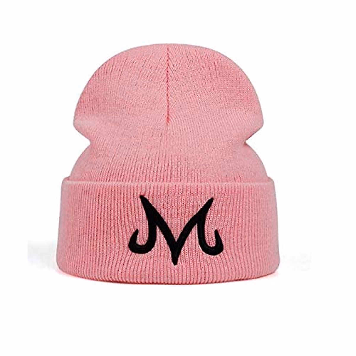 Jun New Brand Majin Buu Winter Hat Cotton Knitted Hat Knitted Beanie Hat for Pink Black (Blackwhite)