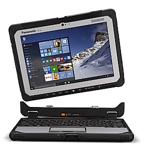 Panasonic Toughbook CF-20 10.1-inch Multi Touch Laptop, m5-6Y57@1.1GHz, 8GB, 128GB SSD, Wi-Fi, Bluetooth, Dual Pass, Webcam, Rear Camera, Emissive Backlit Keyboard, Win 10 Pro, 4G LTE (Renewed)