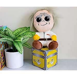 Back to the Future Plutonium Crate 4-Inch Tin Storage Box Cube Organizer with Lid | Basket Container, Cubby Cube Closet Organizer, Home Decor Playroom Accessories | '80s Toys, Gifts And Collectibles