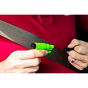 Resqme Pack of 2, The Original Emergency Keychain Car Escape Tool, 2-in-1 Seatbelt Cutter and Window Breaker, Made in USA, Safety Yellow