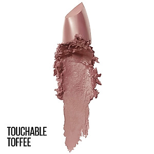 Maybelline Color Sensational Lipstick, Lip Makeup, Cream Finish, Hydrating Lipstick, Touchable Taupe, Nude ,1 Count