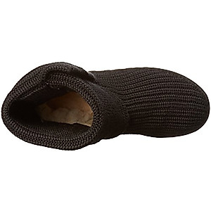 UGG Women's Classic Cardy Winter Boot, Black, 10 B US