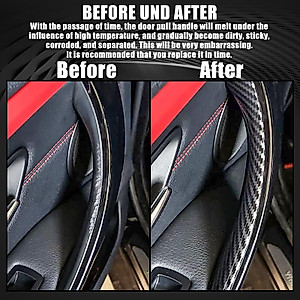 WEILEITE Front Interior Inner Inside Door Pull Handle Grab Cover Fit for BMW 320,328,330,335,M3 3 Series F30/F31/F34/F80 2012-2018 and 418,420,428,430,435,M4 4 Series F32/F33/F36/F82/F83 2014-2017