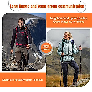 Rechargeable Walkie Talkies for Adults Two Way Radios for Outdoors USB Rechargeable Long Range 22 Channel Adapter, Charger, Battery Included with NOAA & Weather Alerts (Mix-4Packs)