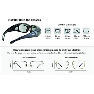 Global Vision Outfitter Foam Padded Fits Over Most Glasses Clear Lenses