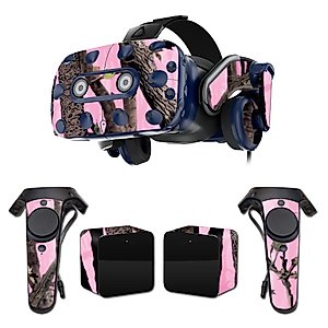 MightySkins Skin Compatible with HTC Vive Pro VR Headset - Pink Tree Camo | Protective, Durable, and Unique Vinyl Decal wrap Cover | Easy to Apply, Remove, and Change Styles | Made in The USA