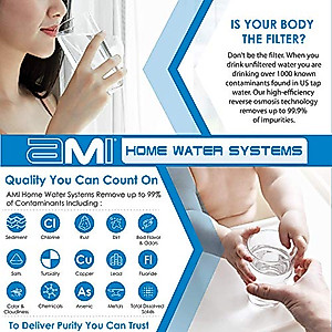 300 GPD Tankless Reverse Osmosis Membrane | Tankless RO Membrane Water Filter Replacement for Reverse Osmosis Water Filtration System | 3" x 12" Universal Compatibility | Made in USA