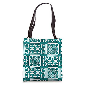 Alto Clef / Tenor Clef / C Clef Design Viola Players - Teal Tote Bag