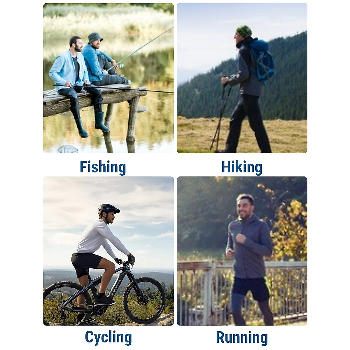 COOFANDY Men Full Zip UPF 50 Sun Protection Hoodie Jacket Long Sleeve Lightweight Breathable UV Shirts with Pockets