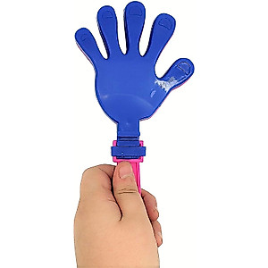 Colorful Large 7" Hand Clappers (12 Pack) Plastic. Perfect Noisemakers for Parties, Sporting Events, Graduation Celebrations, Birthday Surprise Party or any other Noise Requiring Occasion!