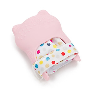 Teething Mittens for Babies Baby Teething Paw 0-6 Months Easy-to-Clean Self Soothing Pain Relief Made of Soft Silicone Baby Essentials for Baby Teething Relief by Mazi