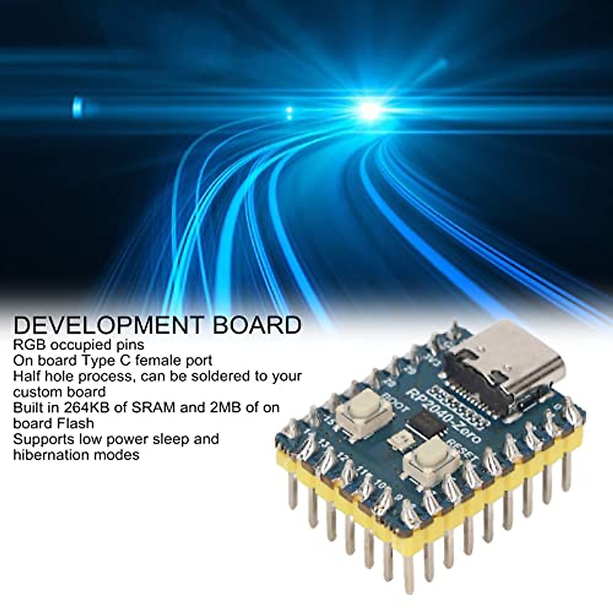 Yoidesu RP2040 M Development Board, USB C Port Dual Core Microcontroller Kit for C, C + +, for Python Development
