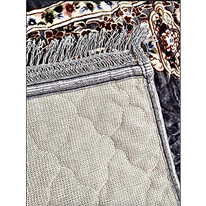 Empire Thick Padded Islamic Muslim Prayer Rug- Gray