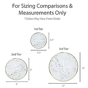 3-Tier Dessert & Cupcake Decorative Serving Tray Stand for Birthdays and All Themed Parties & Events, 2 Serving Towers Per Pack (Pastel Rainbow)