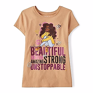 The Children's Place,Short Sleeve Graphic T-Shirt,Honey Pot,Medium (7/8)