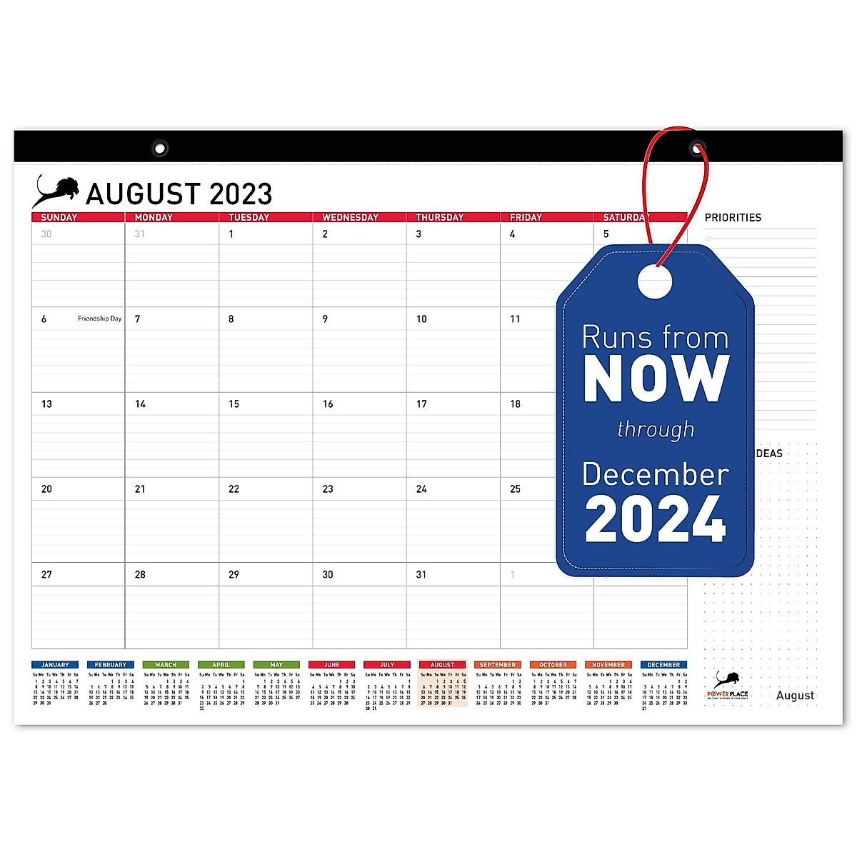 Desk Calendar 2023-2024 – Large Desktop Calendar Pad for Office or Home – Big Monthly Calendar 17" x 12" for Work with To-Do List & Notes | Calendar for Teachers, Student, Classroom (Runs 18 Months August 2023 - December 2024)