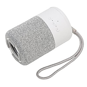 2 in 1 Portable Speakers Bluetooth Wireless Earbuds, 360 Surround Stereo Sound with Microphone, Touch Headset for Home Party Outdoor Travel(white)