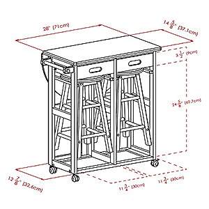 Winsome Trading, Inc. 89332 Burnett Kitchen, Round, Natural
