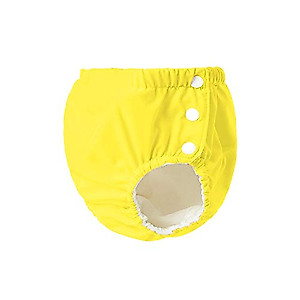Baby Swim Diaper Reusable Pool Swim Diapers for Baby Boys Girls Toddlers Waterproof Swimming Pants for Unisex Baby Swimming Lesson Yellow 18-24 Months