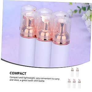 FOMIYES 15 pcs Mousse Sparkling Bottle Travel soap Dispenser Human Kids foamingsoap Holder Tray foaming soap Dispenser Bowl jar Machine Travel Hand soap foaming Shopkeeper Filling Plastic
