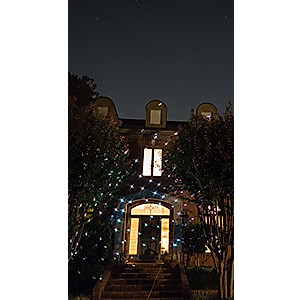 Ledmall Full Spectrum Motion Star Effects 7 Color with White Laser Christmas Lights Projector Outdoor