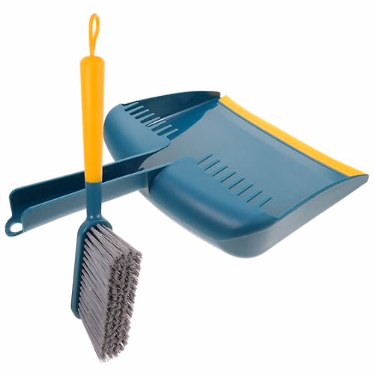 ORFOFE 1 Set Kitchen Broom Fireplace Broom Mini Broom Short Handle Broom Soft Bristle Broom Shovel Brush Combination Mini Dustpan Cleaning Broom Small Dustpan Tiny Brush Dustpan Pp Green