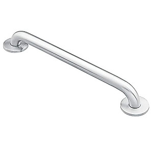 Moen 8912 Home 12-Inch Bathroom Grab Bar, Stainless Steel with Moen 8732 Home 32-Inch Bathroom Grab Bar, Stainless