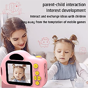 Portable Mini Camera Children's Cartoon Digital Camera Puzzle Can Make Video Games Sports Cameras Photography Toys and Gifts