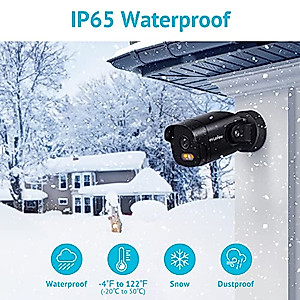 LaView 2K Security Camera Outdoor with Color Night Vision,3MP Wired Cameras for Home Security,IP65 Waterproof Camera, 24/7 Live Video,2 Way Audio,Cloud Storage/SD Slot,Compatible with Alexa