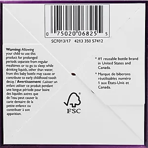 Philips AVENT Natural Baby Bottle, Clear, 4 Oz