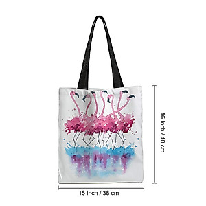 Moslion Cats Bags Colorful Kitten Face Smile Cute Animal Canvas Handbag Reusable Shopping Bags Casual Shoulder Tote Bag for Women 15x16 Inch