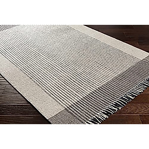 Hauteloom Barraute Hallway, Kitchen Runner Rug - Cottage - Black, Gray, Beige - 2'6" x 8'