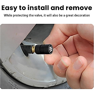 BESULEN Car Tire Valve Stem Caps, 8 Pack Aluminum Cat/Dog Paw Valve Stem Covers, Corrosion Resistant & Leak-Proof, Universal Dust-Proof Tire Air Valve Caps for Car SUV Truck Motorcycle