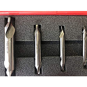 5PC M2HSS Combined Center Drills Countersinks 60 Degree Angle Bit Set