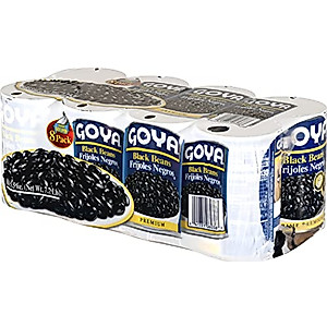 Goya Foods Black Beans, 15.5 Ounce (Pack of 8)