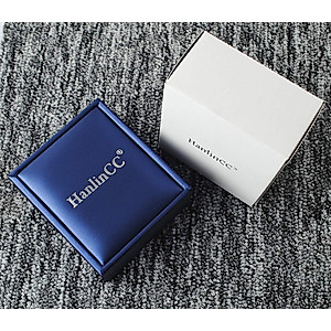 HanlinCC 8mm Natural Real Amethyst Crystal 5 Dacade Fancy Miraculous Center Piece Rosary Necklace with Anti-Silver Catholic Crucifix Pack in Leather Gift Box