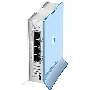 Mikrotik RB941-2nD-TC hAP Lite 32MB 4 X 10/100 2.4Ghz 802.11b/g/n 2x2 OSL4