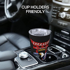 Biaomn 187th Airborne Rakkasans Stainless Steel Tumbler Vacuum Insulated Travel Tumbler With Lid Coffee Mug Car Cup For Home Office Outdoor 20oz