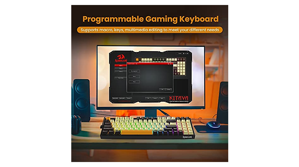 Redragon Mechanical Gaming Keyboard - RGB & Macro Features