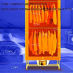 Household Folding - Dry Machines, 1500W Electric Heated Clothe Airer Dryer Rack, Portable Clothe Dryer With Remote Control Quiets 3 Gear Temperature Adjustment Portable Dryer For Clothes