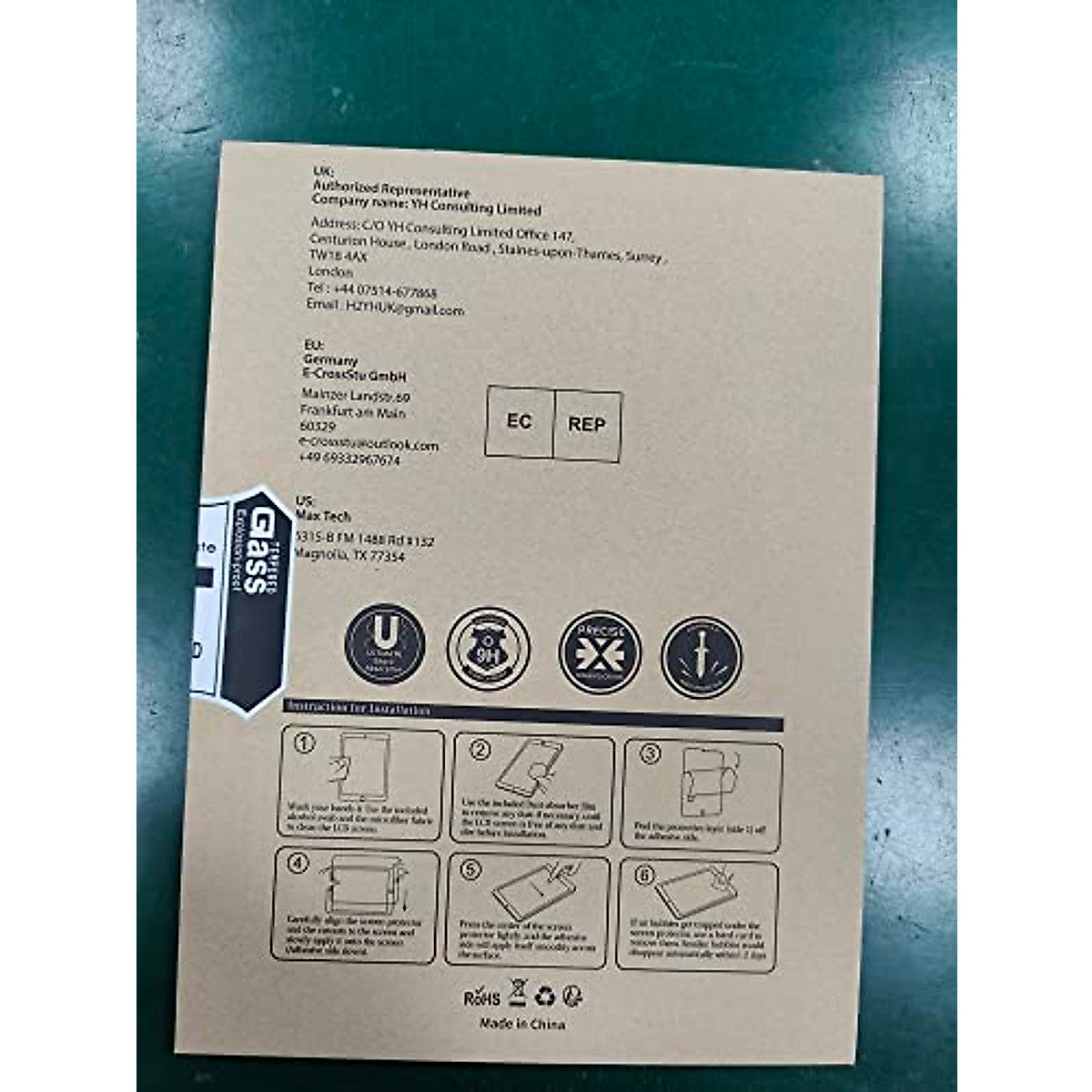 ProCase 2 Pack Screen Protector for iPad 9th 8th 7th Generation 10.2 Inch (2021/2020/2019), Tempered Glass Film for A2602 A2603 A2270 A2197 -Clear