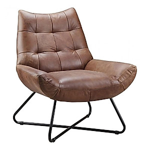 Moe's Home Collection PK-1063-14 Foster Desk Chair, Soft Brown