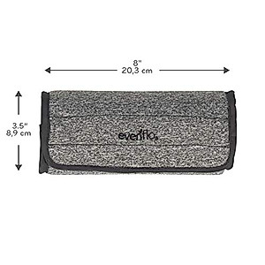 Arm Cushion for Infant Car Seat Handles (Gray Chevron Melange)