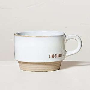 Hearth & Hand with Magnolia Find Beauty & Find Rest 10oz Stackable Stoneware Mug Set