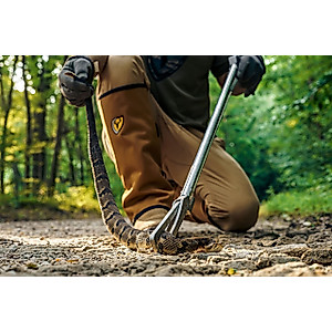 SCENTBLOCKER Snake Gaiters – Snake Bite Protection for Hunting, Hiking, Camping, Work for Men and Women (Buckskin, Regular)