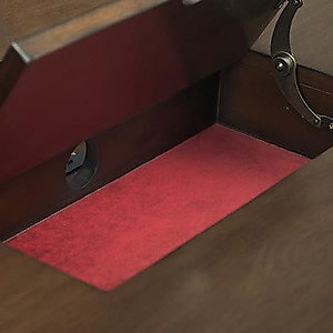 SIMPLIHOME Rylie SOLID WOOD 60 inch Wide Home Office Desk, Writing Table, Workstation, Study Table Furniture in Natural Aged Brown with 3 Drawers