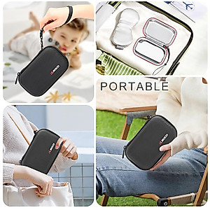 RLSOCO Hard Case for Braun ThermoScan 7/ThermoScan 5/ThermoScan 6 Digital Ear Thermometer,Fits for Braun IRT6500/IRT6520/IRT6515/IRT6020 Ear Thermometers (Grey Lining)