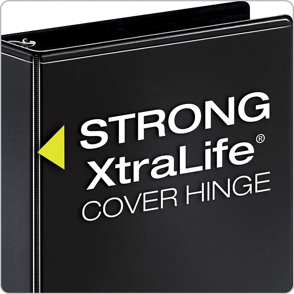 Cardinal Economy 3 Ring Binder, 2 Inch, Presentation View, Black, Holds 475 Sheets, Nonstick, PVC Free, 4 Pack of Binders (79522)