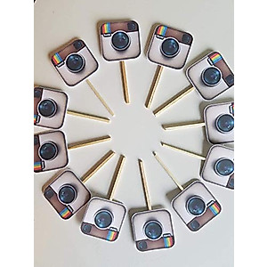social media cupcake toppers
