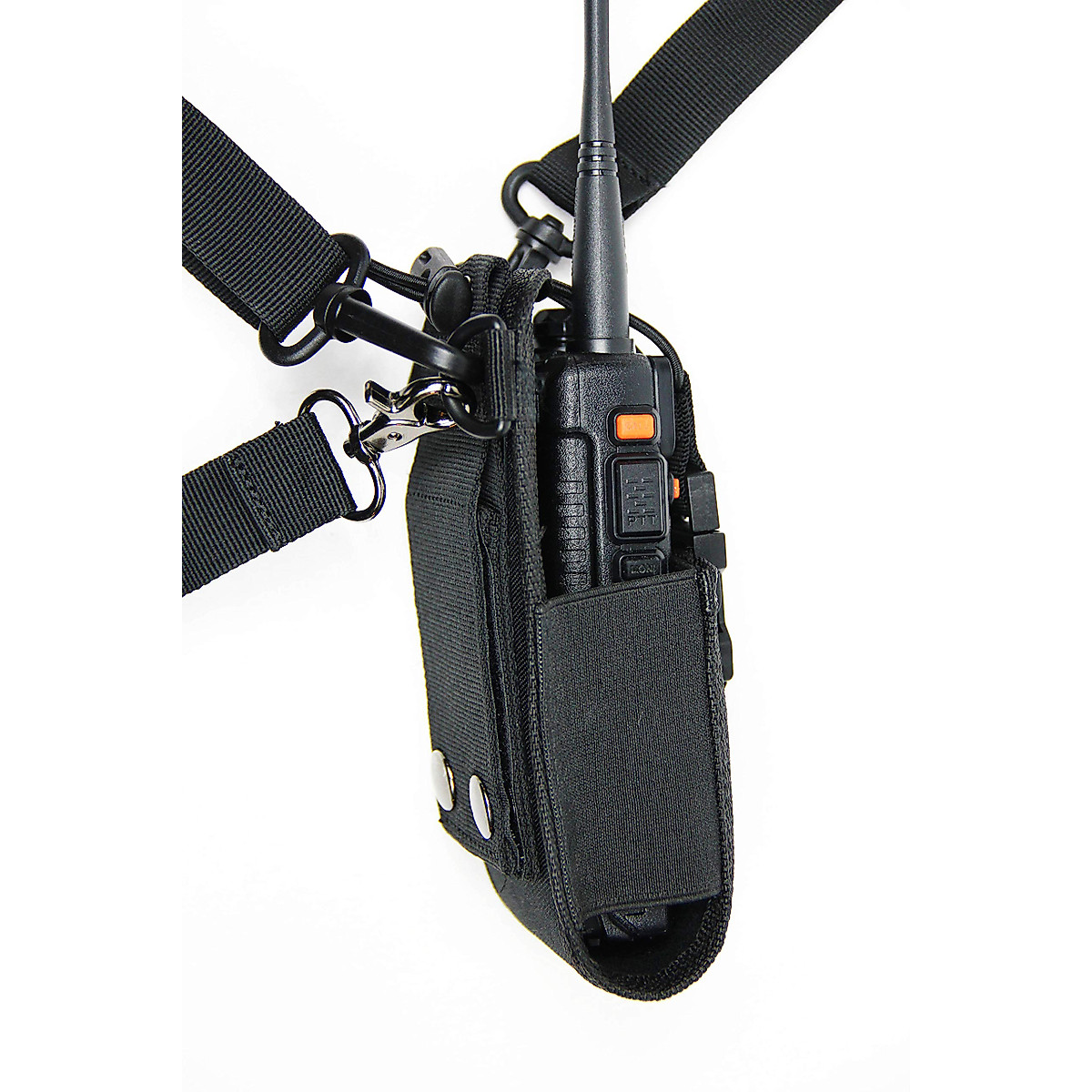 X-FIRE® ‘Radio Strap’ Washable Firefighter EMS Portable Radio Shoulder/Duty Belt Holder w/Anti-Sway Strap